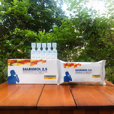 Trang chủ Nebulizer solution Salbumol 2,5